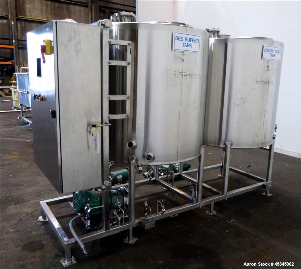 Used- Sani-Matic Clean-In-Place Two Tank System, Used- Sani-Matic Clean-In-Place Two Tank System,
