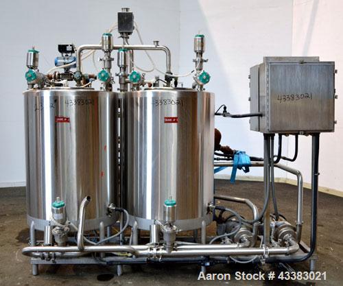 Used Sani-Matic Stainless Steel CIP System Consisting Of: (2) Approxi