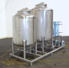 Used JCS Process & Control CIP System, stainless steel, consisting of