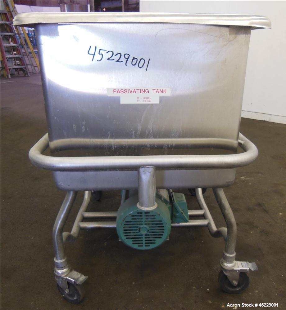 Used Safgard Clean Out Of Place COP Tank, 316 Stainless Steel. Approx