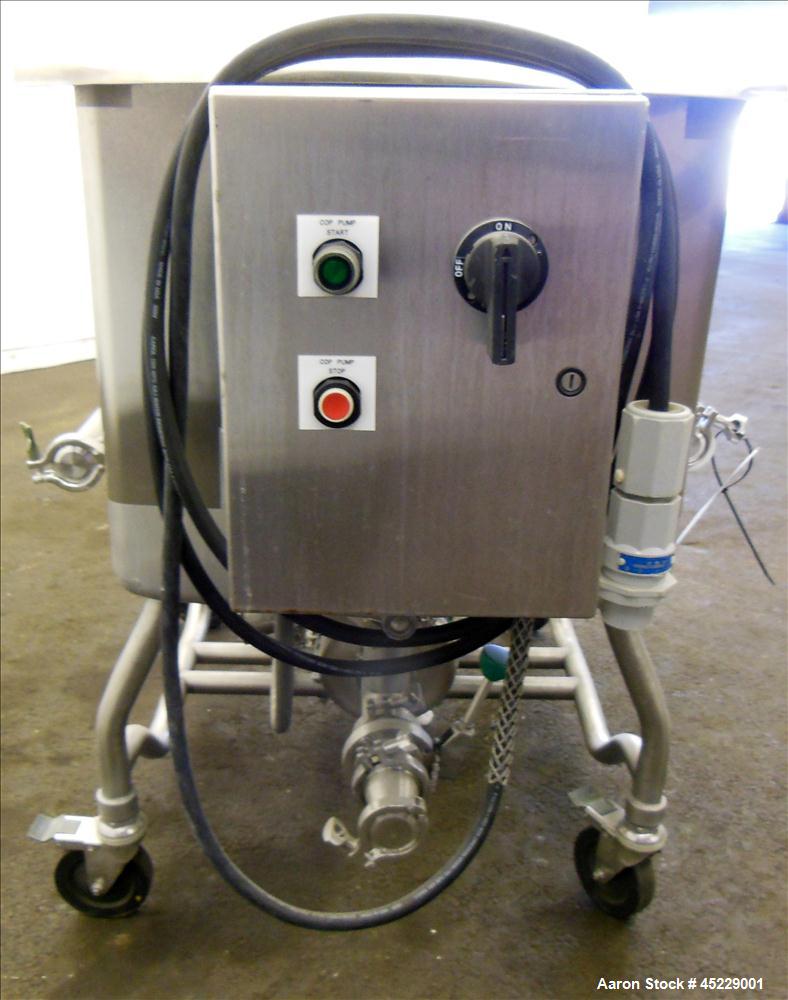 Used Safgard Clean Out Of Place COP Tank, 316 Stainless Steel. Approx