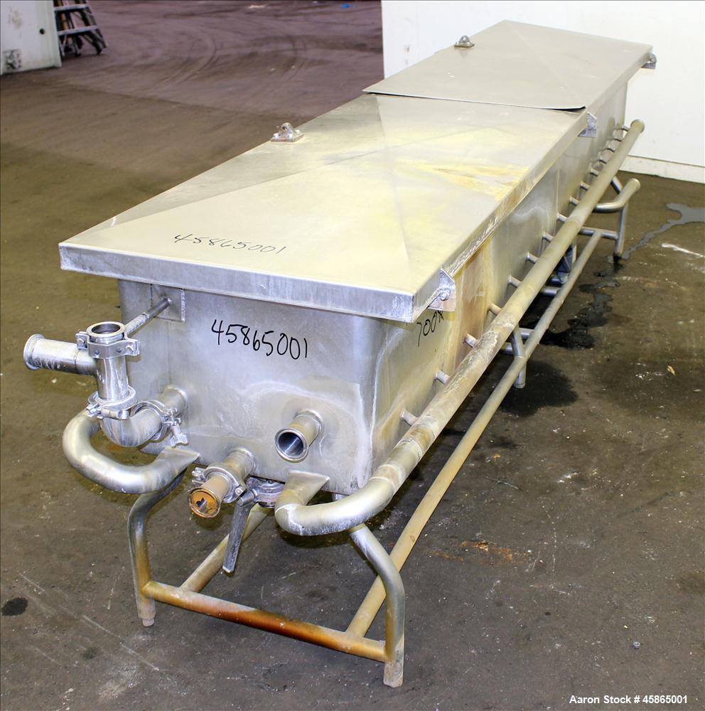 Used COP Clean Out of Place Tank, Approximately 188 Gallon, 304 Stain