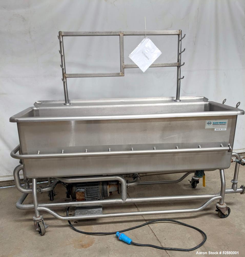 Used Sani-Matic COP Tank, Stainless Steel. Approximate 160 Gallon. Ap