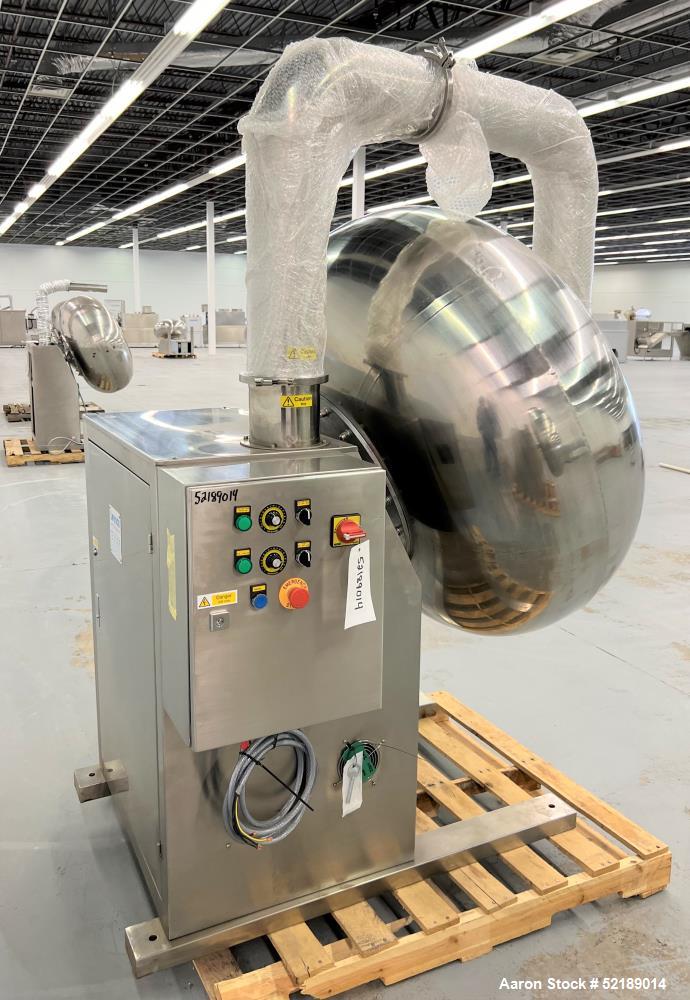 Used Loynds 48" Diameter Stainless Steel Coating Pan, Model CP1000.