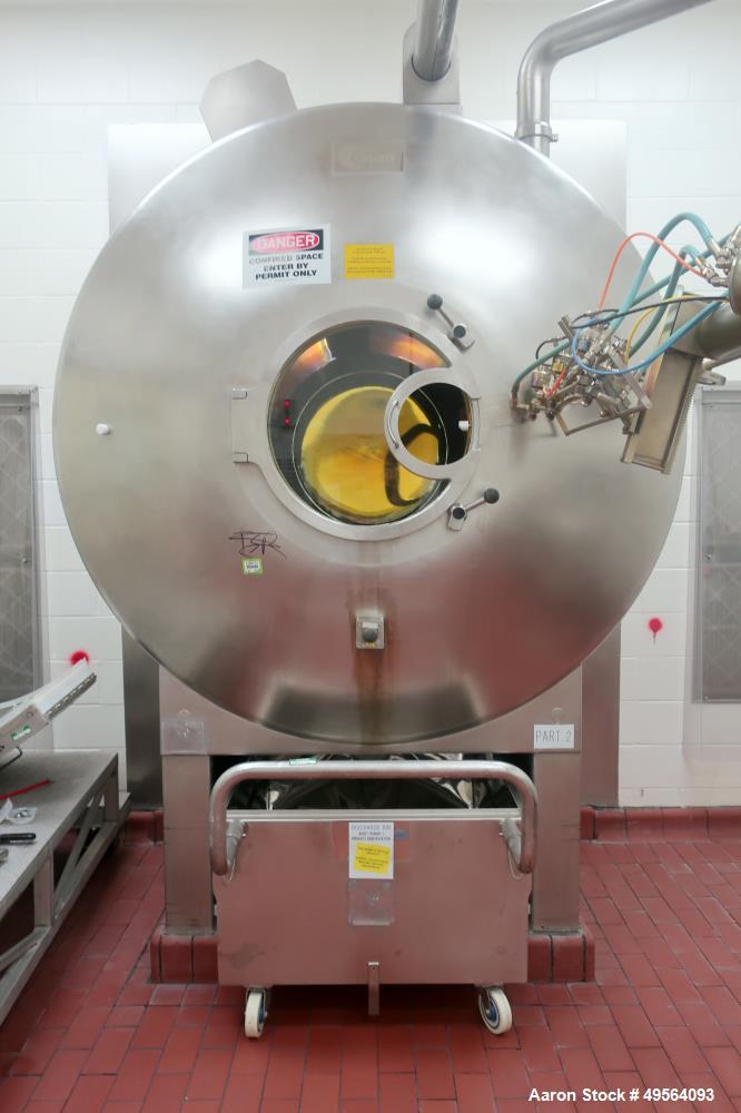 Used Glatt 60" Procoater Coating Pan, Model GC-X-1500, Stainless Stee