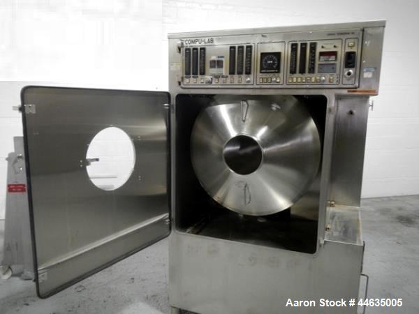 Used Thomas Engineering Compulab Coating Pan, Model NXR-36. Stainless