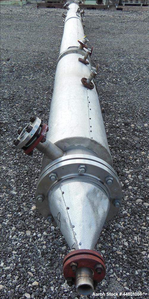 Used Par Piping and Fabrication Tray Column, 304 Stainless Steel. 8"
