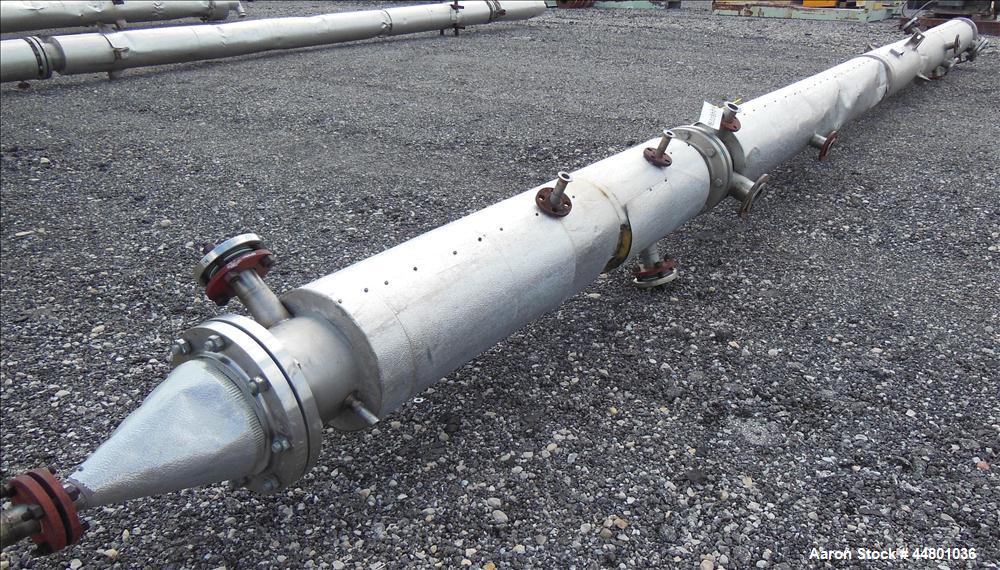 Used Par Piping and Fabrication Tray Column, 304 Stainless Steel. 8"