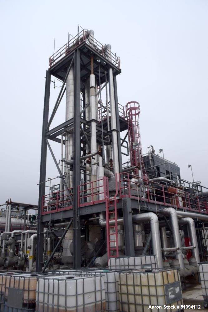 Used Mitternight Boiler Works Reactor Column System. Consisting of: