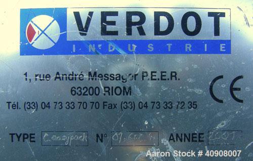 Used Verdot Industrie EasyPack Chromatography Column, 316 stainless s