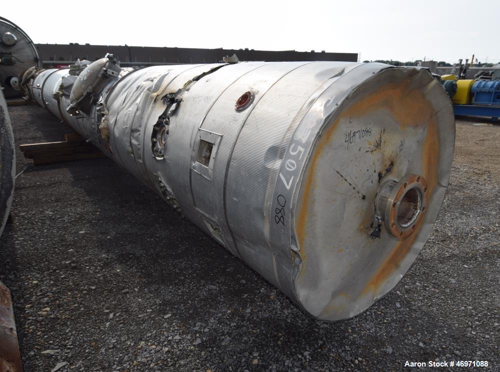 Used Troy Boiler Works Stripper Column, 304 Stainless Steel. Approxim