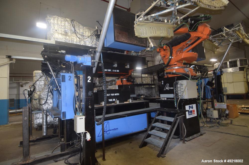 Used Aplicator System AB Model P4 Glass Fiber Single Robot Programmab