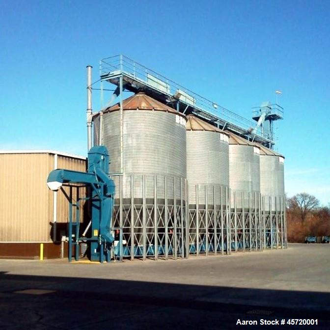 Used Bulk Storage for Walnuts. Including: (4) 8,000 cubic foot round