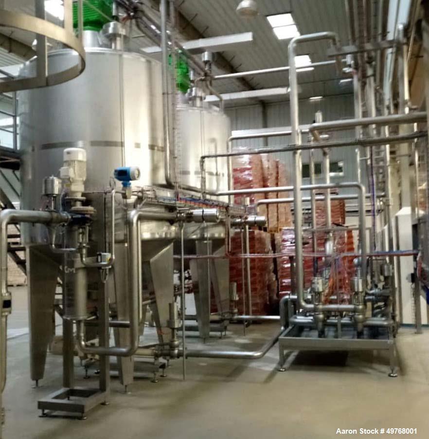 Used Tomato Paste Processing Plant. 10 tons fluidor tank, 5 tons past