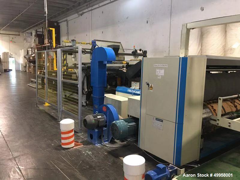 Used Cardboard Converting Line. Consisting of Mallet Cardboard Feeder