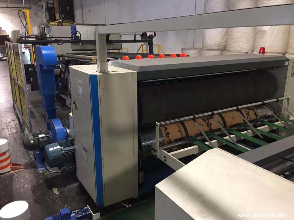 Used Cardboard Converting Line. Consisting of Mallet Cardboard Feeder