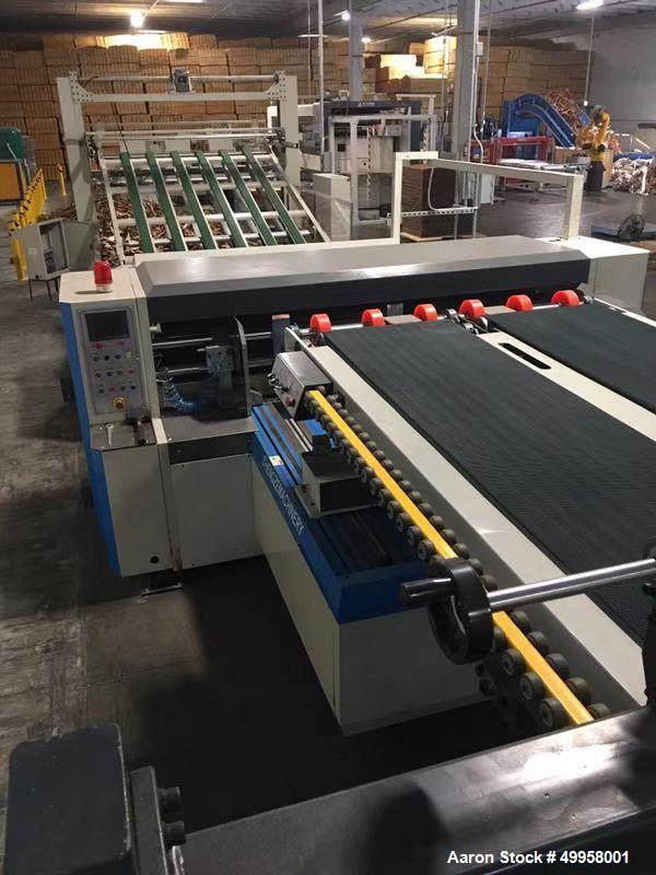 Used Cardboard Converting Line. Consisting of Mallet Cardboard Feeder