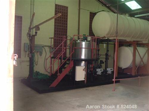 USED: Fully integrated compact automatic batch blending plant. Manufa