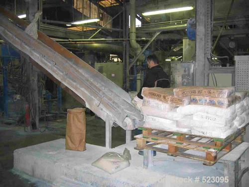 USED: Comac extrusion line. (1) RM mixing, ribbon blender installed a