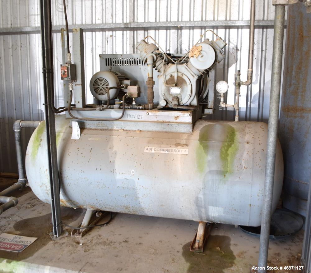Used Reciprocating Air Compressor. Driven by a 10hp, 3/60/230/460 vol