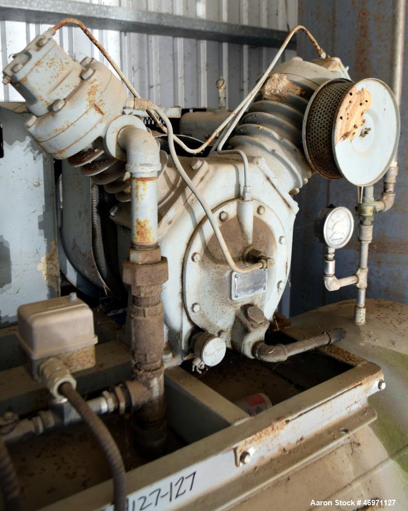 Used Reciprocating Air Compressor. Driven by a 10hp, 3/60/230/460 vol