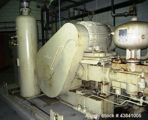 UsedIngersoll Rand Air Compressor, 125 hp, model 12&5X7 PHE-Lube.Two