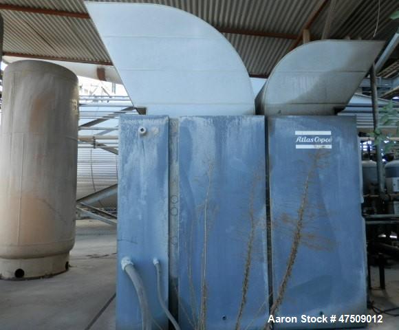 Used Atlas Copco Air Compressor. 100 HP. 414 cfm, 9.1 bar, 131 psi.