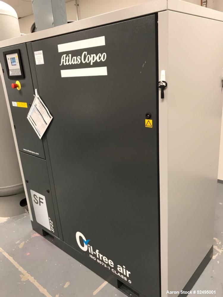 UsedAtlas Copco SF22+ Oil-Free Scroll Compressor; Air Cooled, 8 Bar;