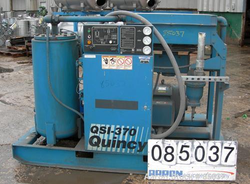 Used Quincy Rotary Screw Compressor, Model QSI370ANA31B. Air cooled,
