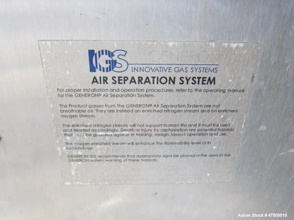 Used Genron Nitrogen Generator. Innovative Gas Systems. Air compress
