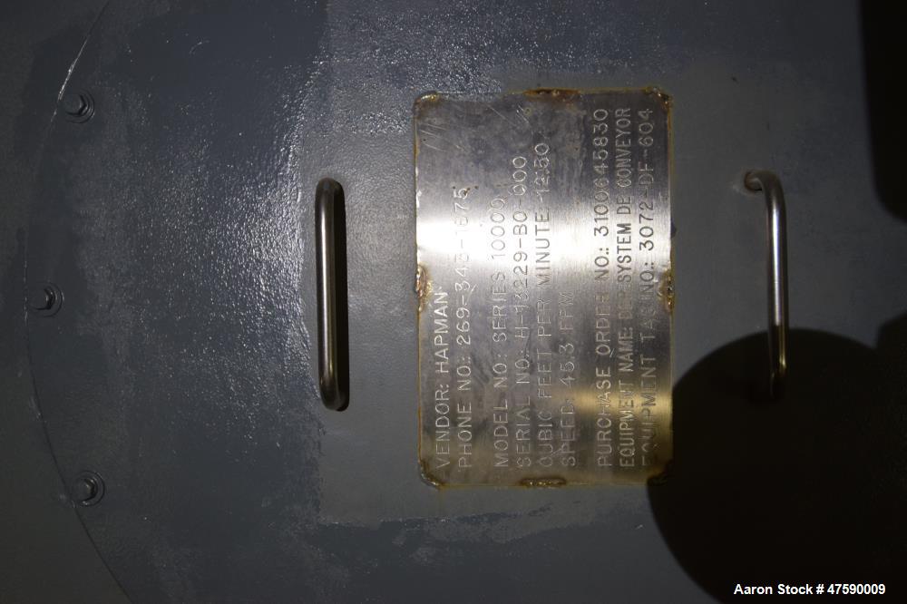 Unused- Hapman 10" Diameter Closed Tube Drag Conveyor, Carbon Steel.