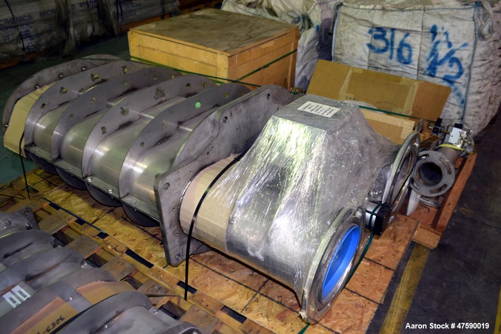 Unused- Hapman 10" Diameter Closed Tube Drag Conveyor, 304 Stainless