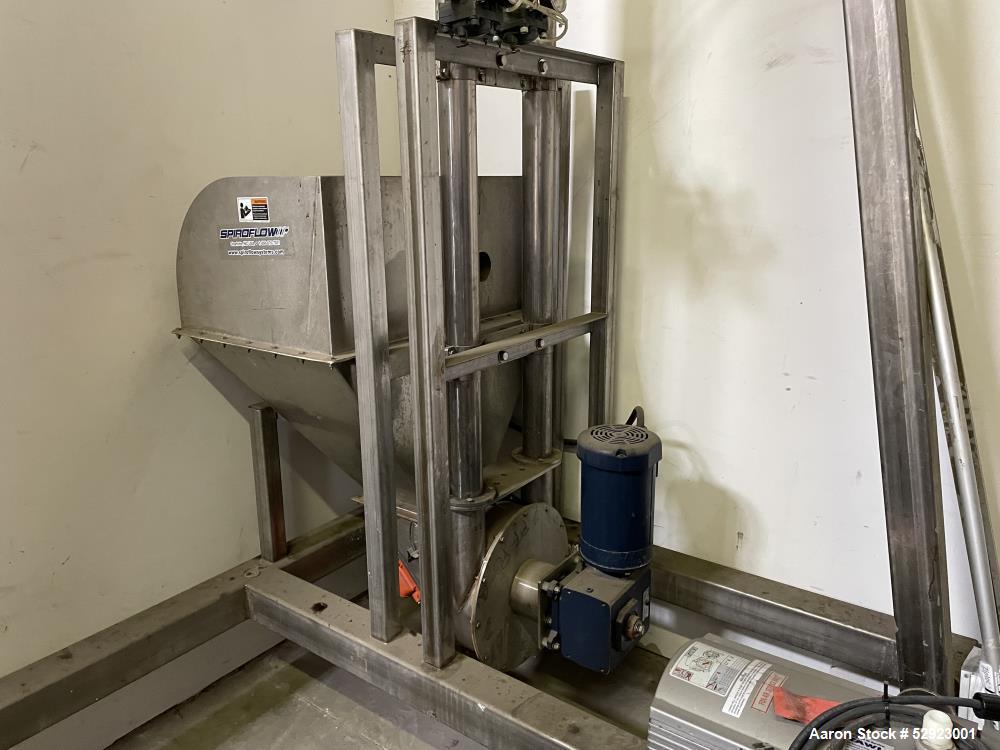Used-SpiroFlow Conveyor, 316 Stainless steel, Ap