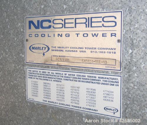 Used Marley Cooling Tower, model NC7031GM, galvanized. Approximately