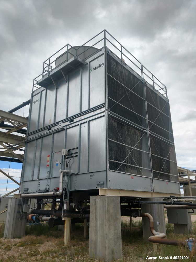 Used Marley Cooling Tower, Model NC8413UAS2GGF. Flow rate 3,500 GPM.