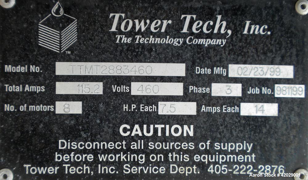 Used Tower Tech Modular Cooling Tower, approximately 2000 tons, model