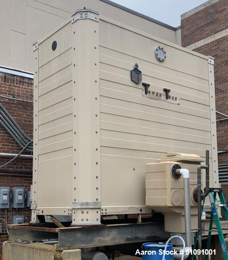Used Tower Tech Inc. Cooling Tower, 133 Tons. Model TTMT-72-319, Fibe