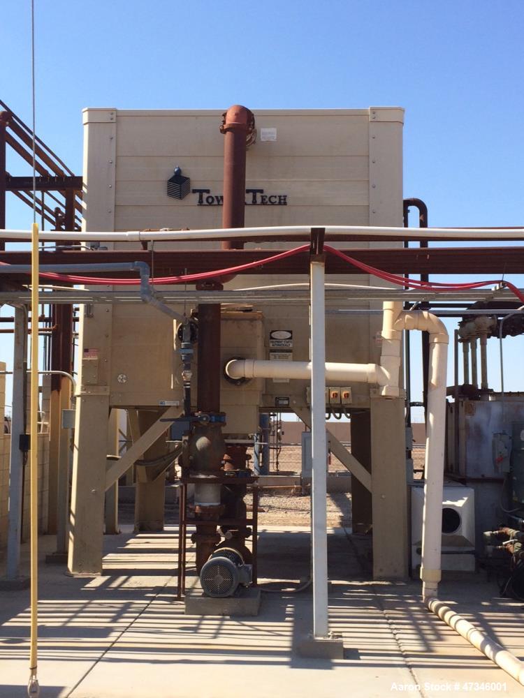 Used Tower Tech Inc. Cooling Tower, 600 Tons, Model TTXE-04, Fibergla