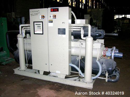Used: Trane water cooled chiller system consisting of: (1) Trane 120