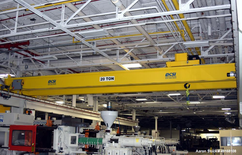 Used CSI Crane Service & Inspection Bridge Crane, 20 Ton Capacity. Ap