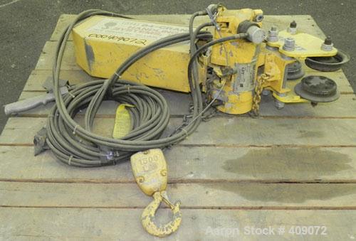 Used Budgit Air Hoist, Series 2284, Model 115325. Capacity 1500#.