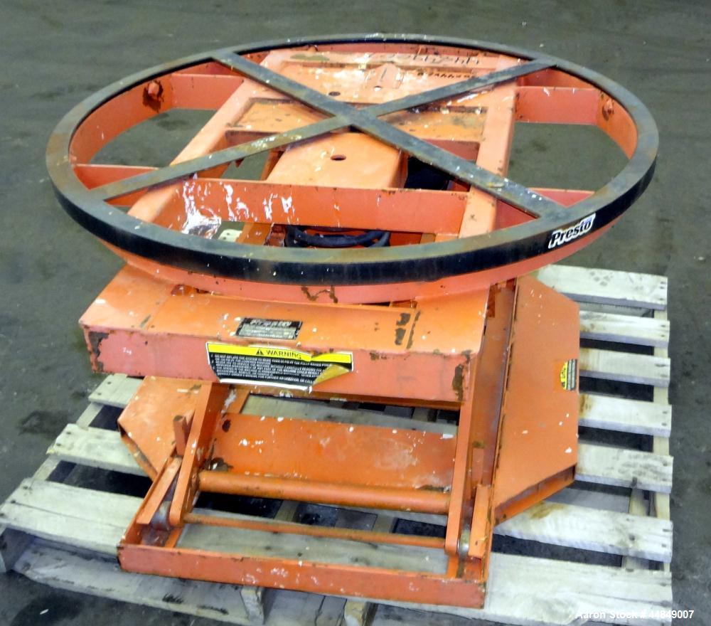 Used Presto Pallet Positioner, Model P3, Carbon Steel. 4,500 Pound ca