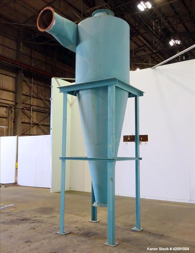 Used Cyclone, Carbon Steel, Vertical. Approximate 48" diameter x 55"