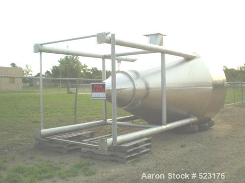 Unused-NEW: Stainless steel cyclone tank, 10' diameter x 25' overall