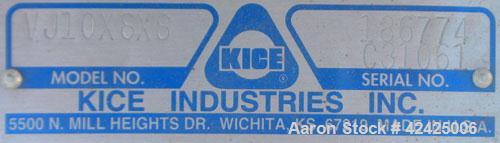 Used Kice Cyclone System Consisting Of: (1) Kice cyclone, model CK-30