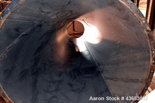 Used MAC Conical Top Cyclone, Model CT60, Carbon Steel. CFM range 24