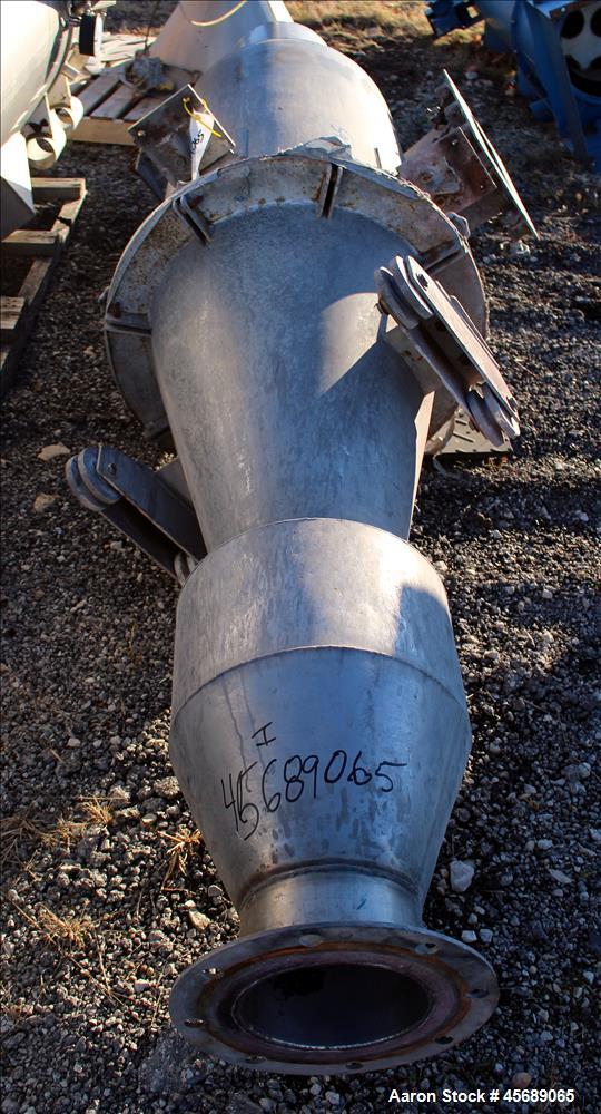 Used Van Tongeren Regenerator Cyclone, 304 Stainless Steel. Approxim