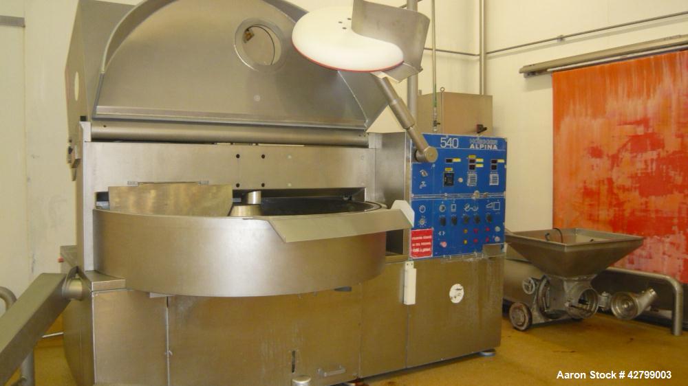 Used Alpina cutter. Stainless steel. Vacuum. Knifes available