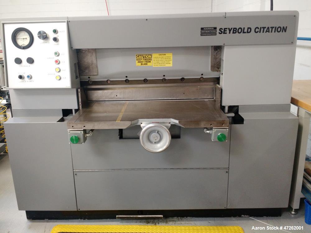 Used- Harris Seybold Series 60 Cutting Machine, M