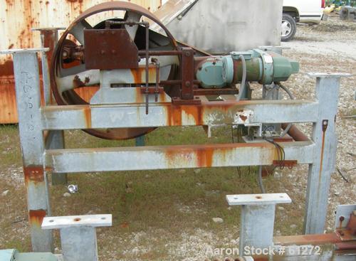 Used Sandvik Belt Cooler, Stainless Steel. 32" Wide x 44' long. Botto